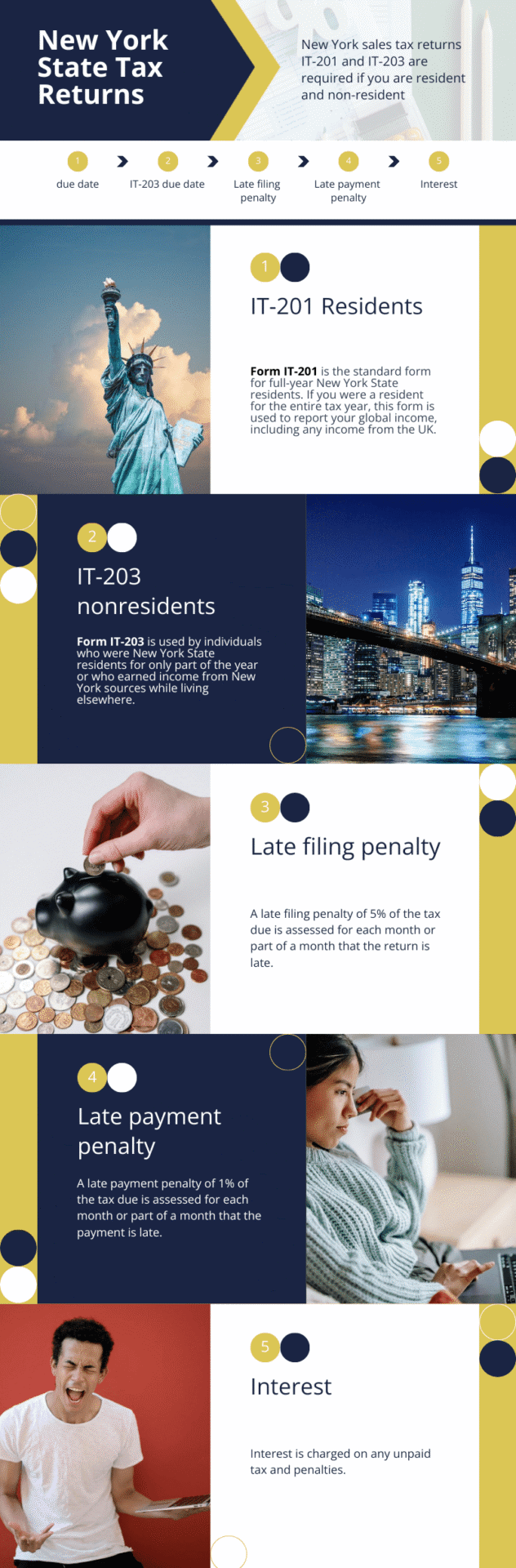 New York State Tax Returns Form IT-201 & IT-203